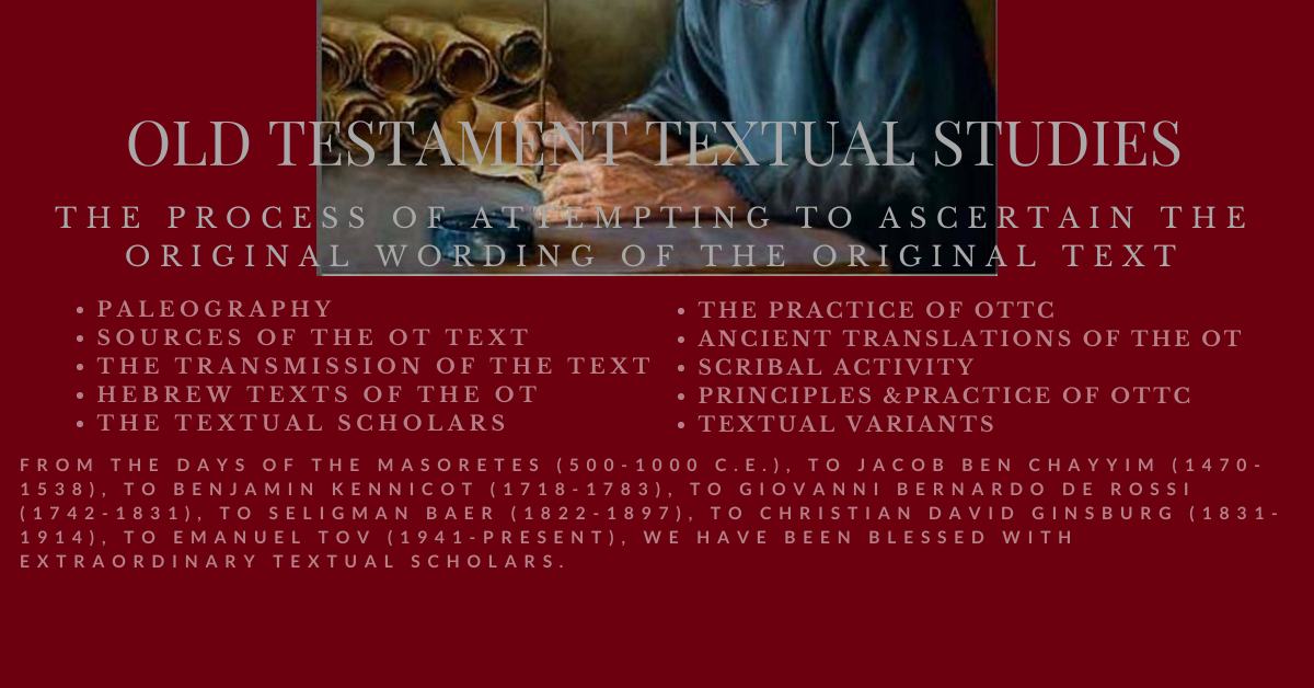 OT Textual Studies - Updated American Standard Version