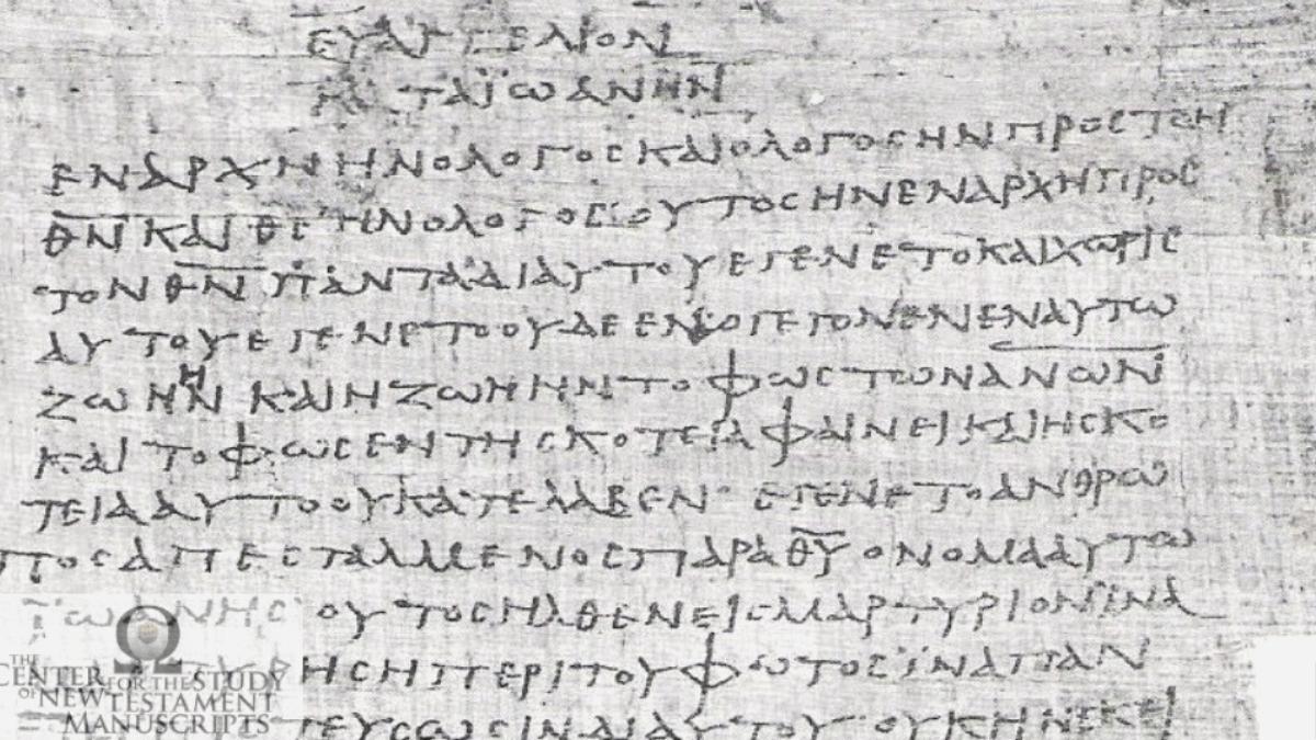 PAPYRUS 75 (P75): The Manuscript that Changed the Thinking of Textual ...