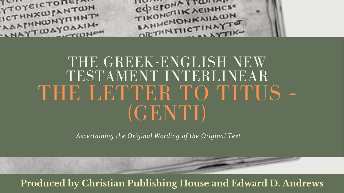 THE LETTER TO TITUS – (GENTI) - Updated American Standard Version