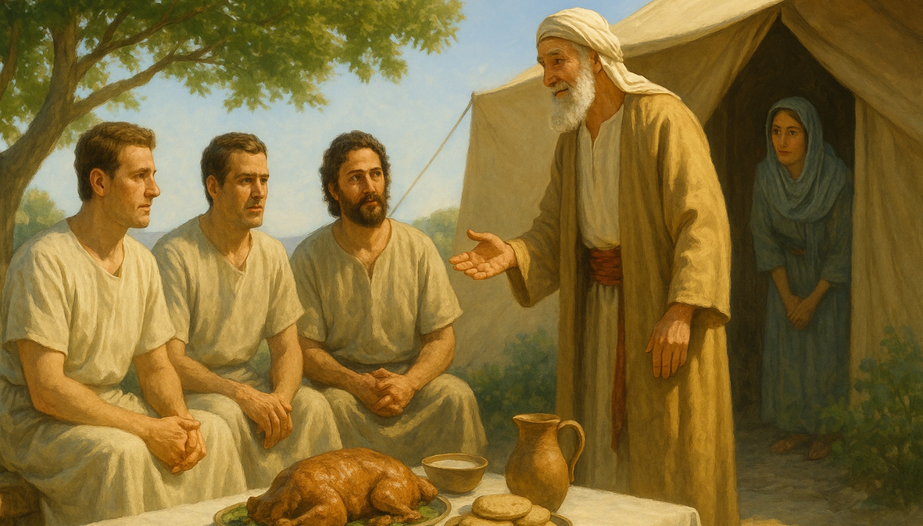 Abraham’s Guests (Genesis 18:1–15) - Updated American Standard Version